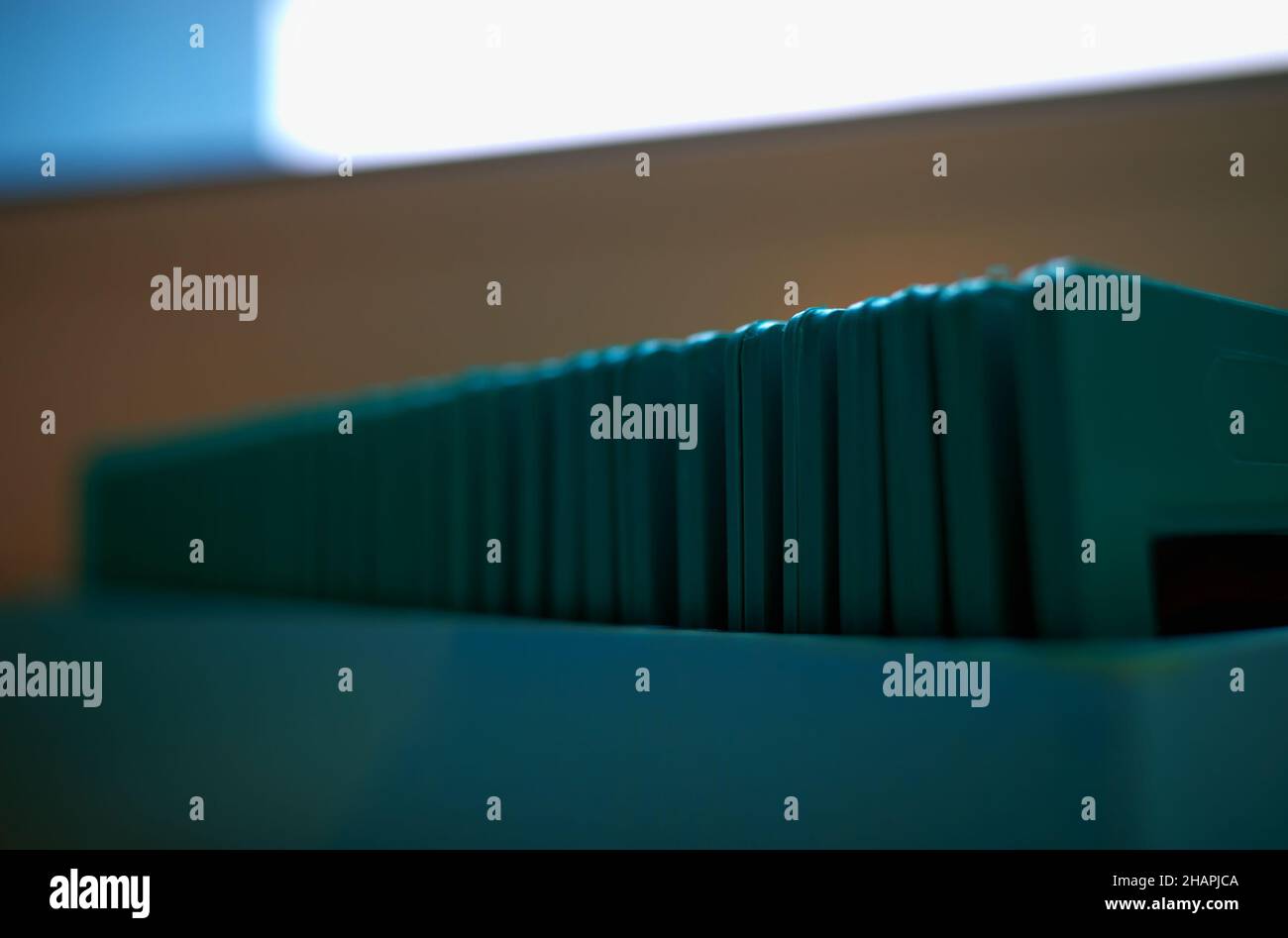 Vintage green film slides background Stock Photo - Alamy