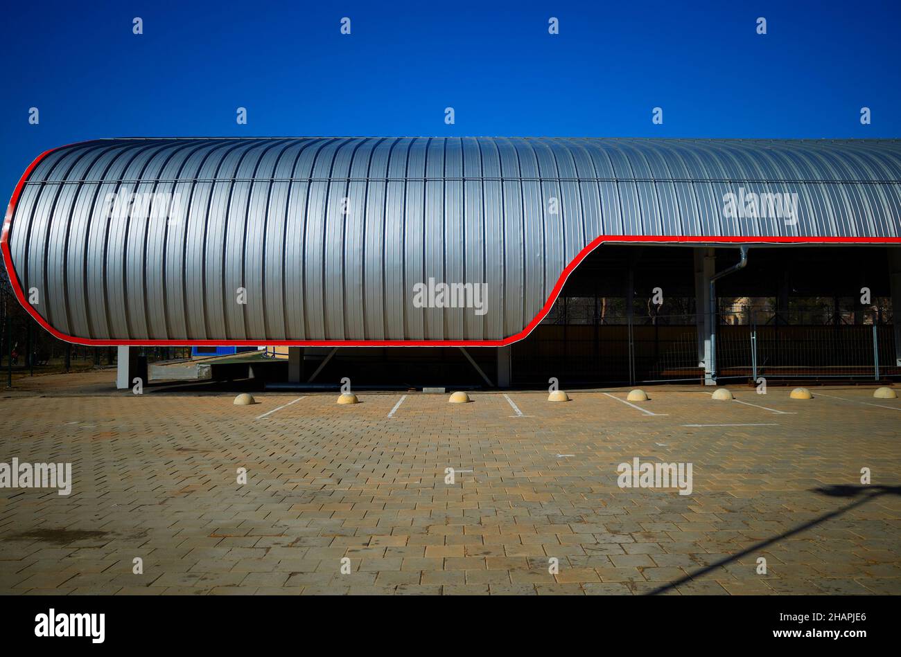 Modern minimalistic roof background Stock Photo - Alamy