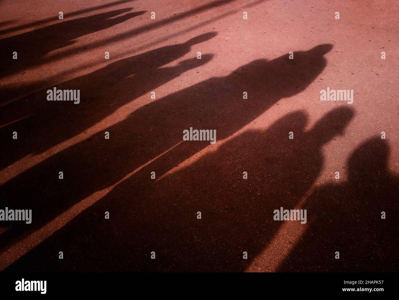 Silhouette of multiple people background Stock Photo - Alamy