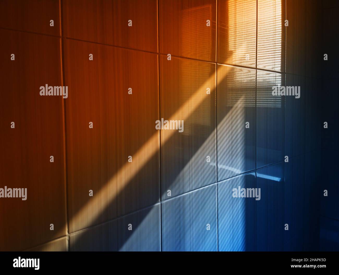 Diagonal ray of light coming through the window Stock Photo - Alamy