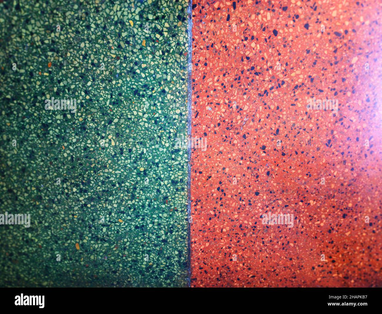 Separated green and orange concrete floor texture Stock Photo - Alamy