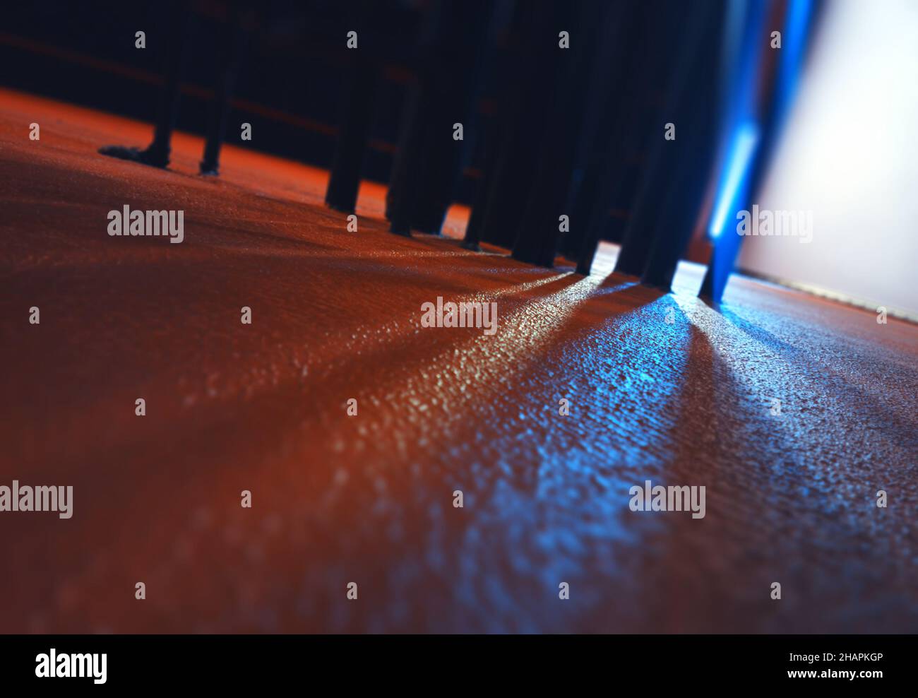 Dramatic light coming though pipes background Stock Photo - Alamy
