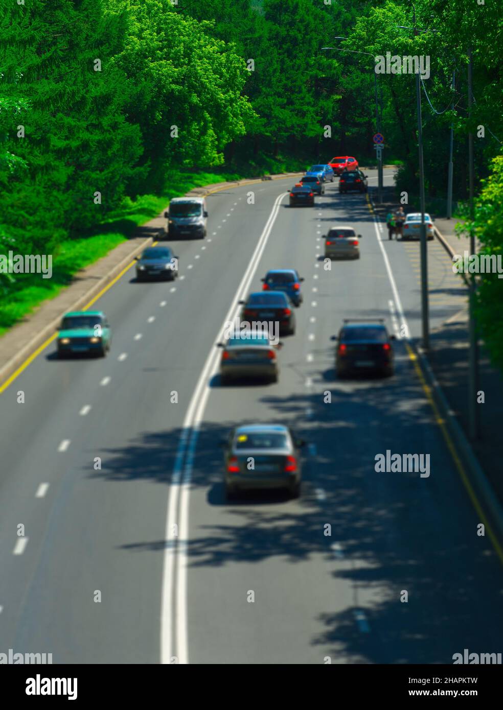 Busy highway transportation background Stock Photo - Alamy