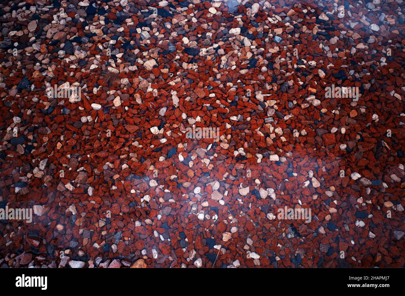 Underwater red stones texture background Stock Photo - Alamy