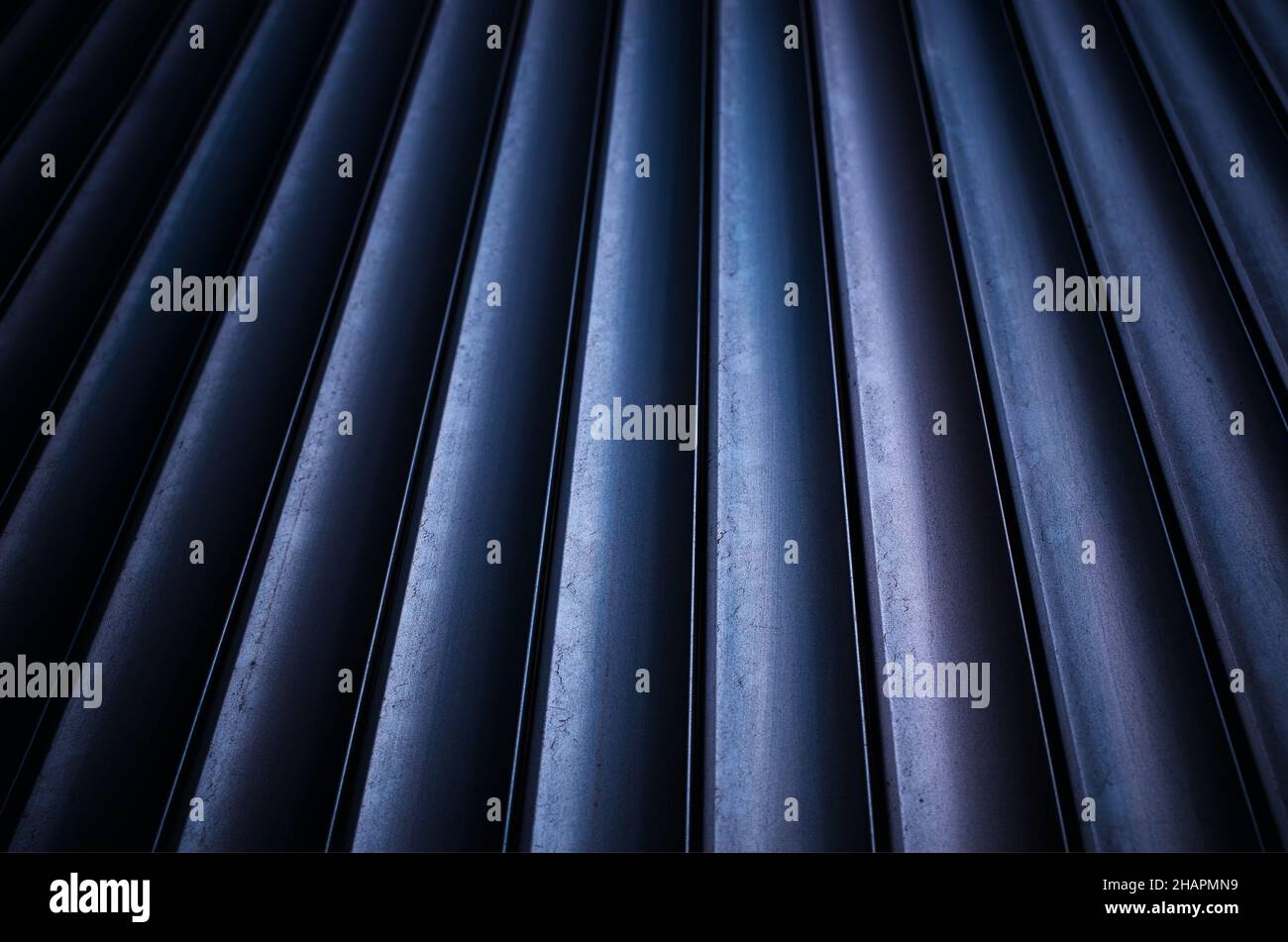 Diagonal metallic panels texture background Stock Photo - Alamy