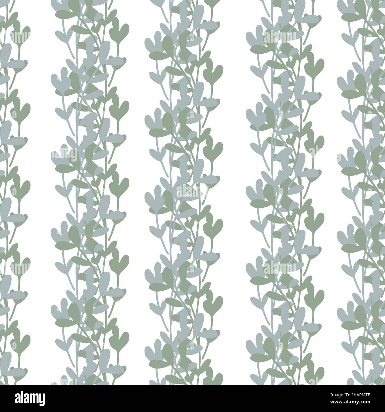 Floral climber seamless vector pattern background. Climbing foliage ...