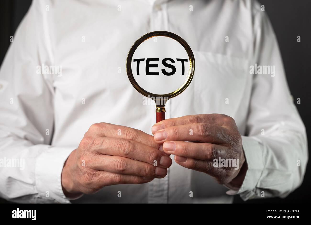 Sticker test on glass hi-res stock photography and images - Alamy