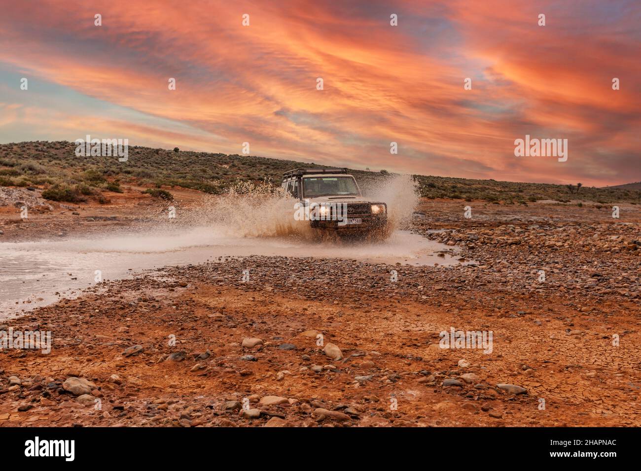 Hawker, Flinders Ranges, South Australia, december 26, 2011: A Toyota ...