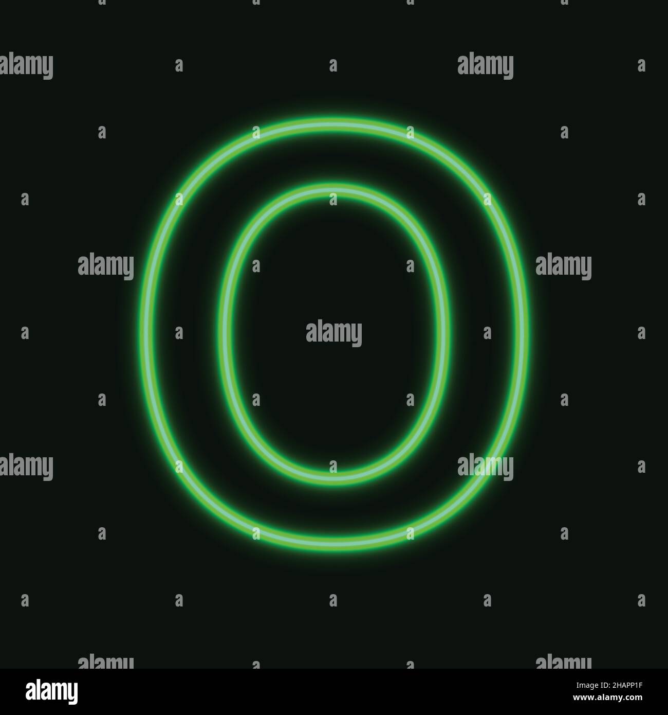 Isolated Neon Letter O . Night Show Alphabet. vector Illustration. eps ...
