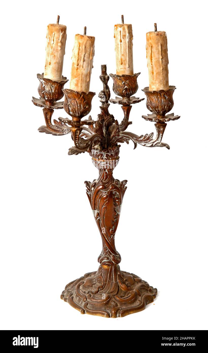 old candlestick, vintage Stock Photo - Alamy