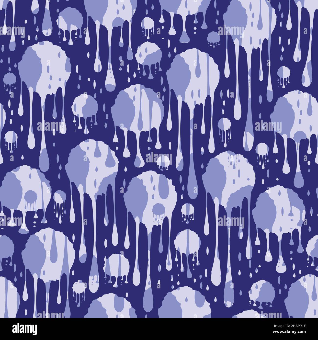 Paint dripping seamless vector pattern background. Periwinkle purple ...
