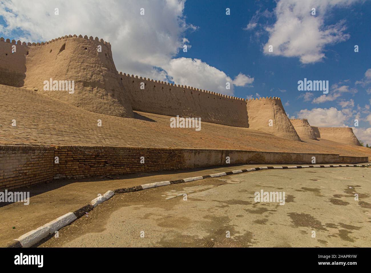 Fortification walls of Khiva, Uzbekistan Stock Photo - Alamy