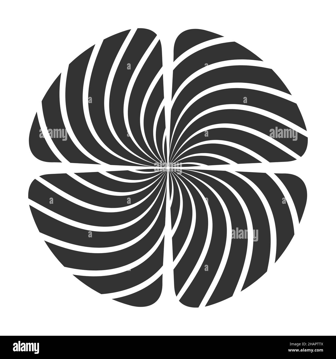 Abstract geometric vector symbol, isolated on white background. Four ...