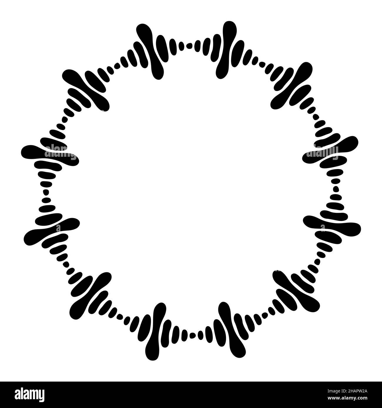 Circular hand draw geometric Cut Out Stock Images & Pictures - Alamy