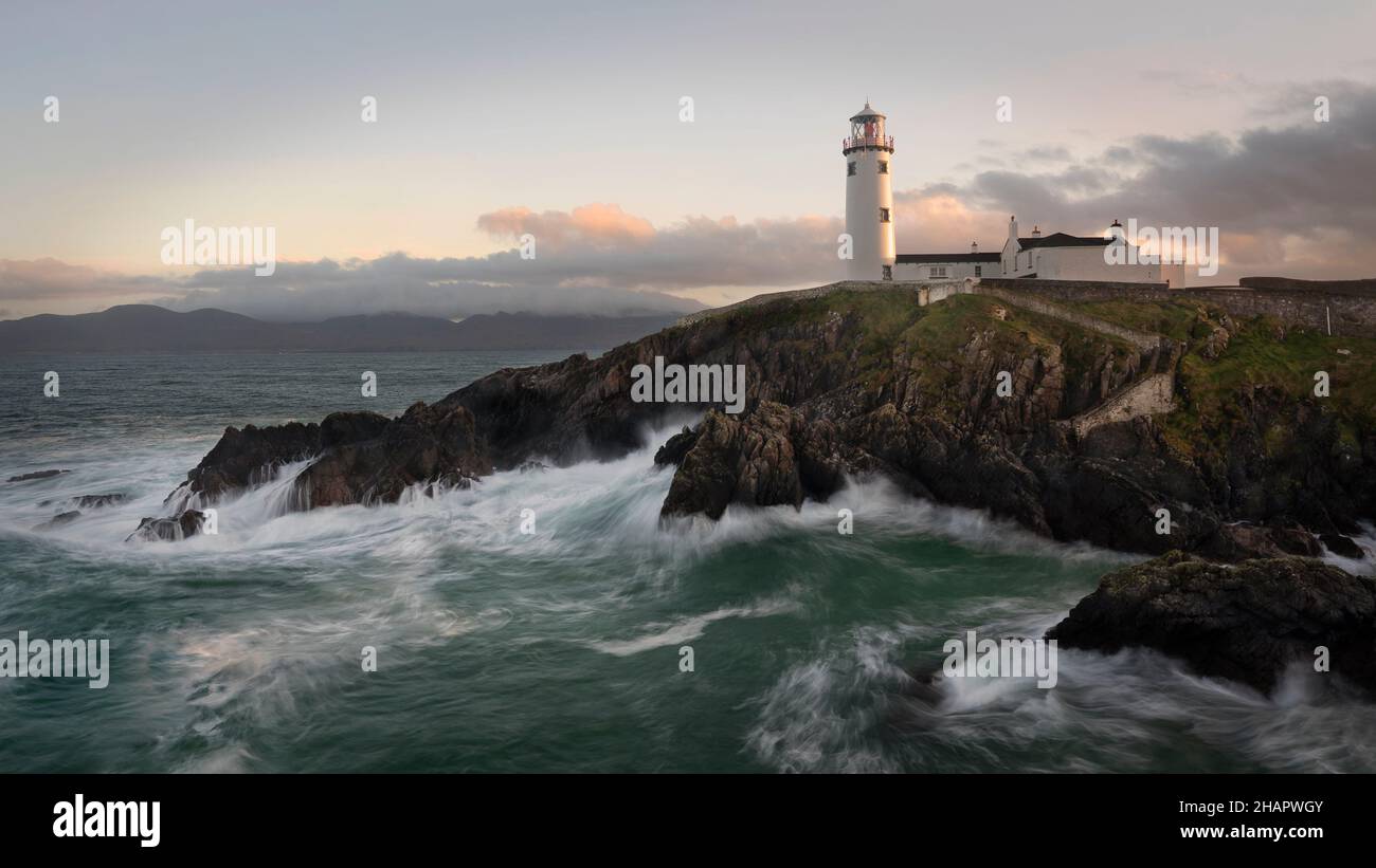 Fanad Lighthouse situated in Co Donegal, Ireland. One of the country's ...