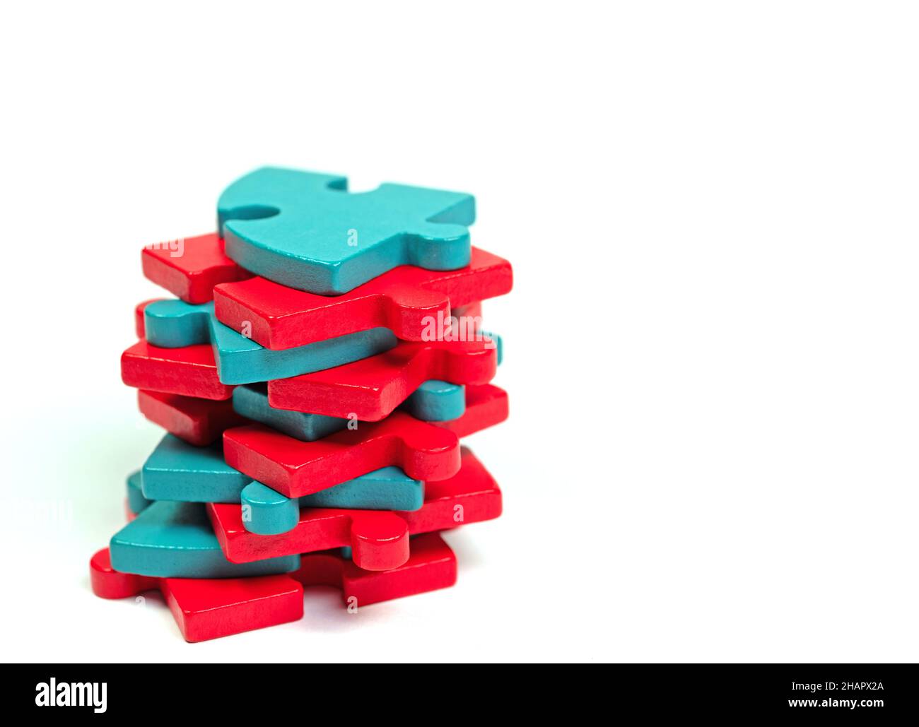 Stacked puzzle pieces hi-res stock photography and images - Alamy