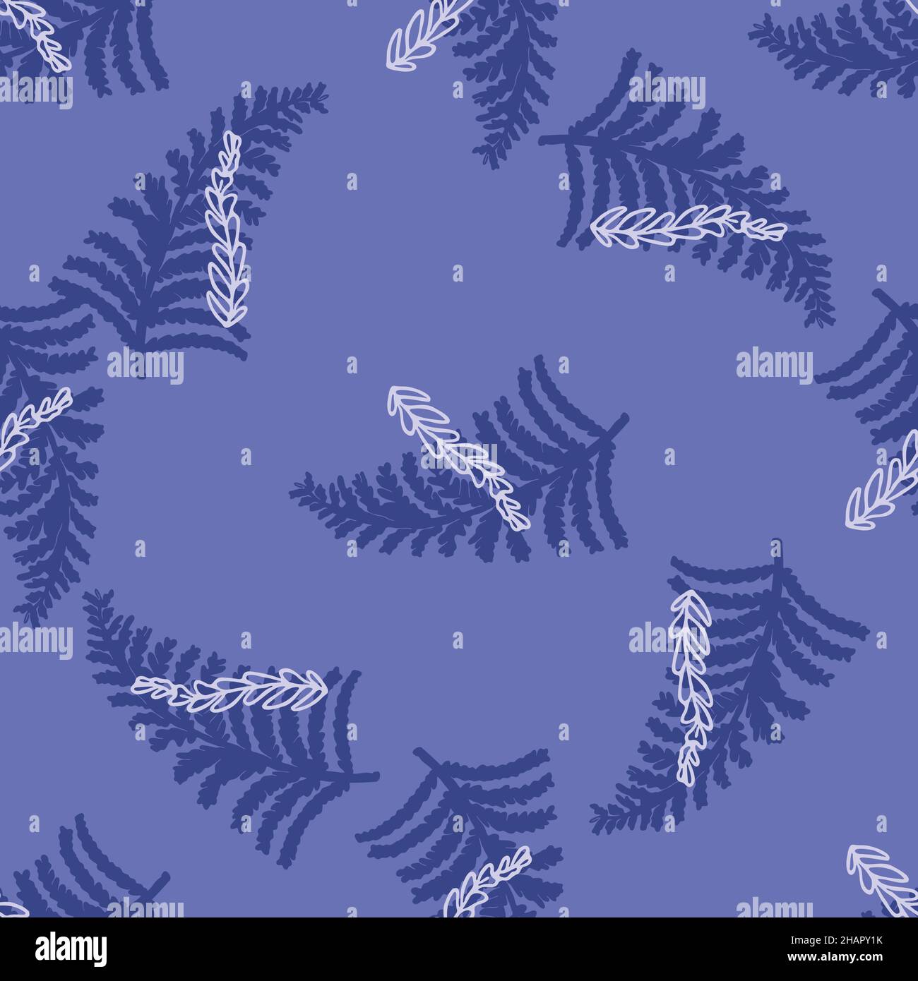 Purple botanical very peri color of the year seamless pattern texture ...