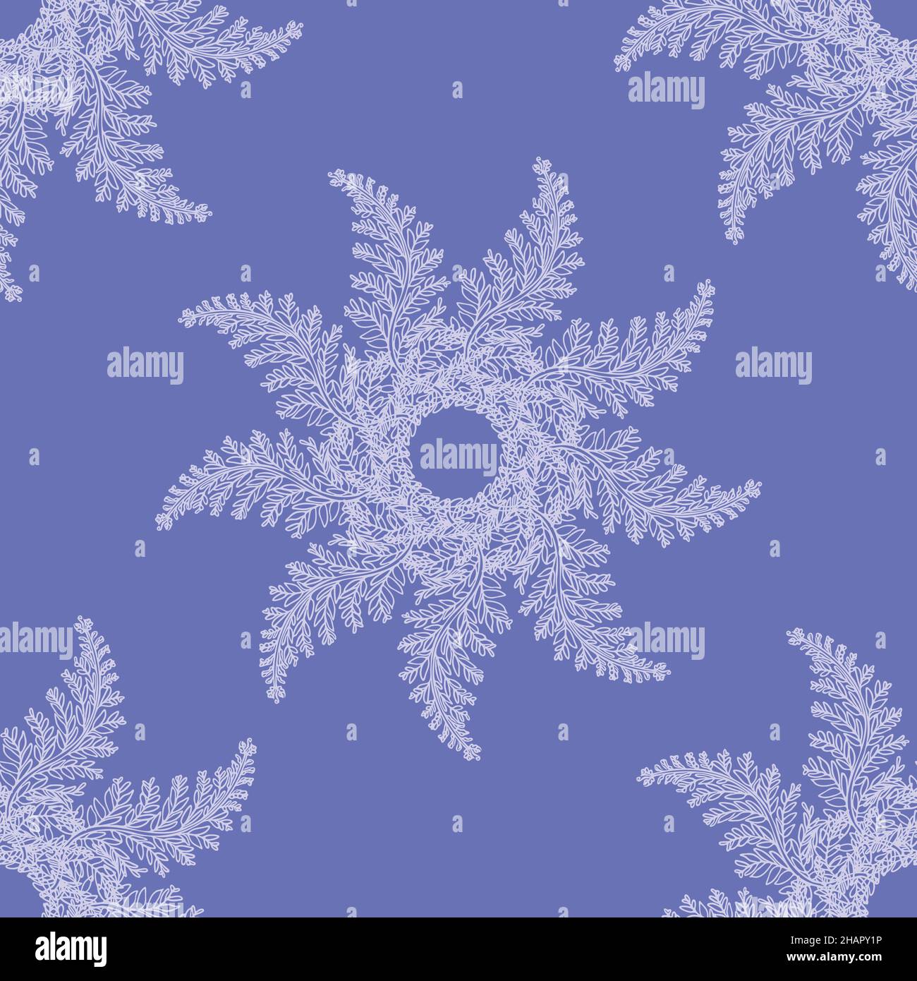 Purple botanical very peri color of the year seamless pattern texture ...