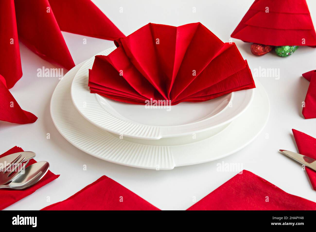 Special folded luxury paper napkin hi-res stock photography and images ...