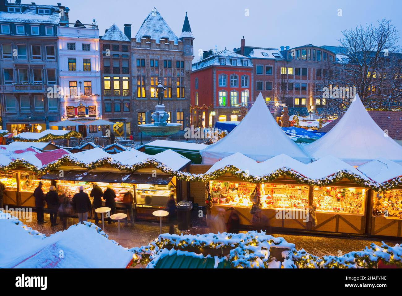 Christmas Market, Aachen, North Rhine Westphalia, Germany Stock Photo ...