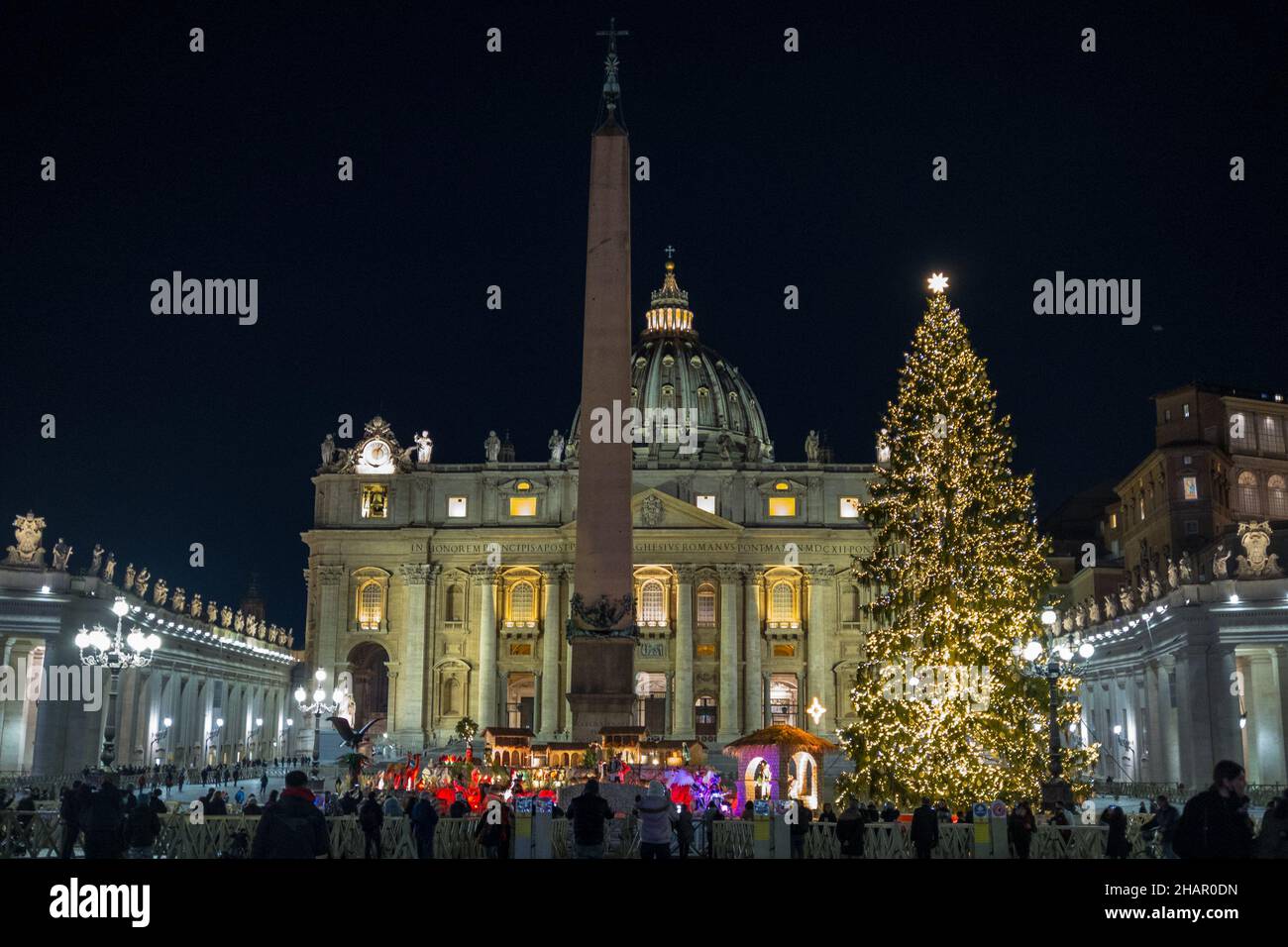 Rome, Italy. 14th Dec, 2021. From the Dolomites to St. Peter's Square ...