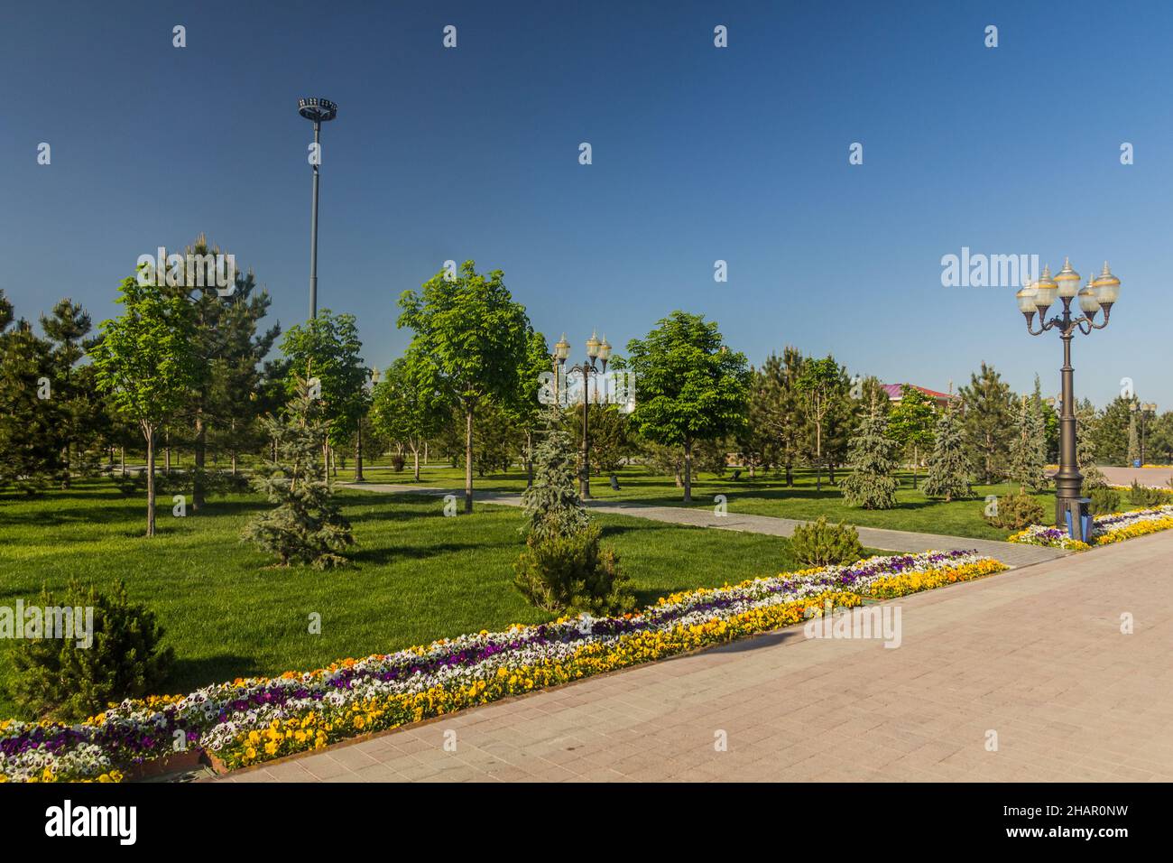 Park in the center of Samarkand, Uzbekistan Stock Photo - Alamy