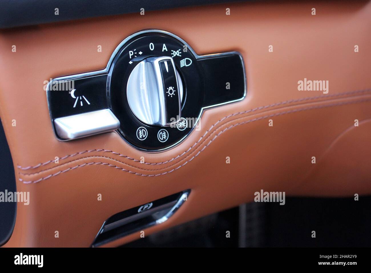 Car interior luxury service. Car interior details Stock Photo - Alamy