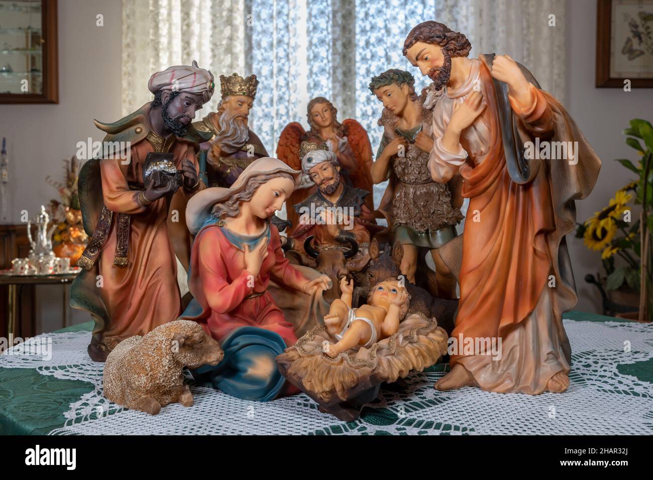 In the Christian tradition, a nativity scene is the special exhibition ...