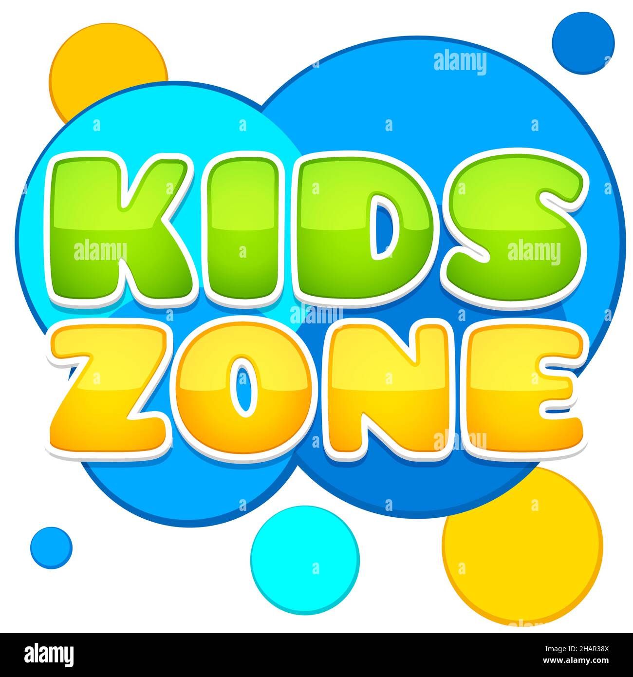 Kids zone logo. Children activity area sign Stock Vector Image & Art ...