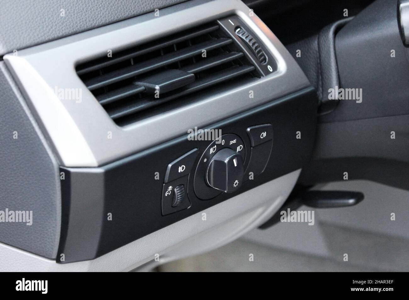 Car interior luxury service. Car interior details Stock Photo - Alamy