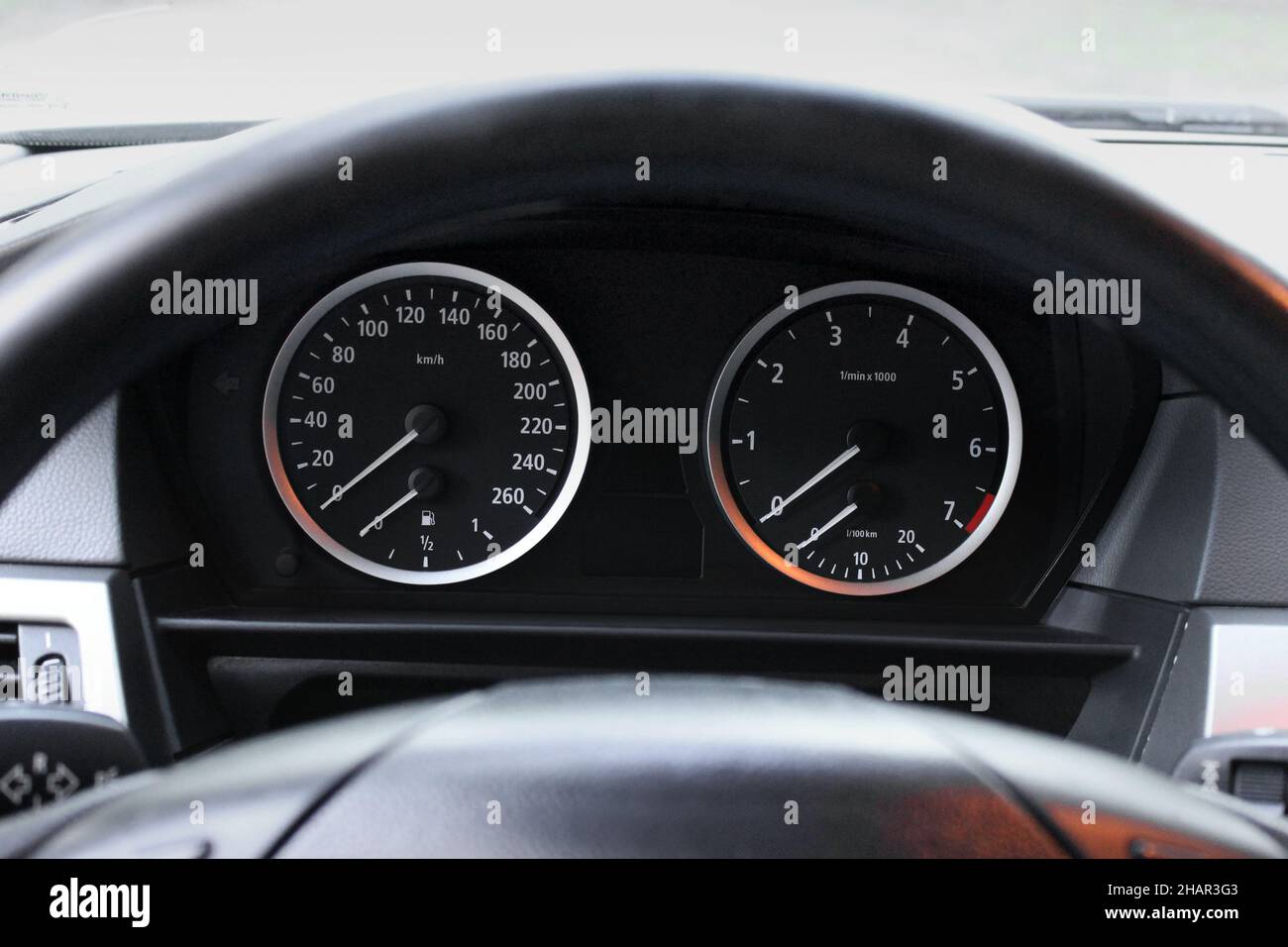 Car dashboard, illuminated panel, speed display Stock Photo - Alamy