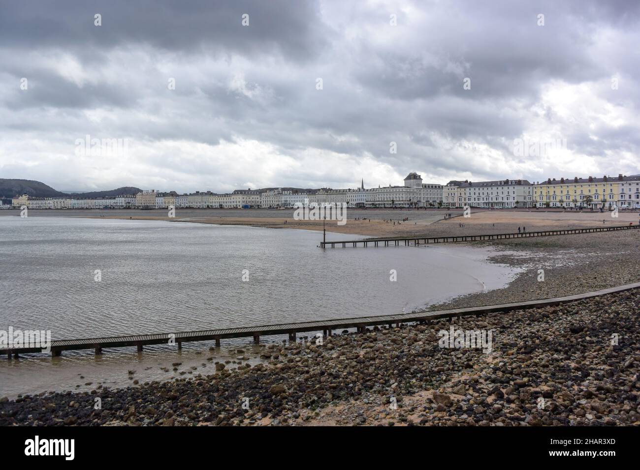 Promenade, pier seafront in Llandudno, Wales Stock Photo - Alamy
