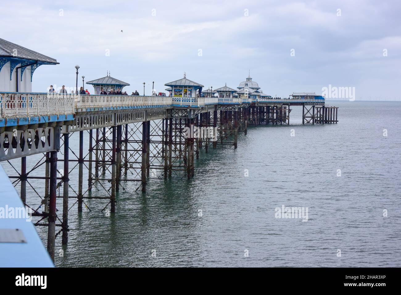 Promenade, pier seafront in Llandudno, Wales Stock Photo - Alamy