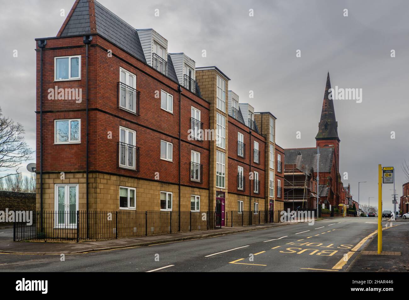 09.10.2021 St Helens, Merseyside, UK. St Mark's church, on North Road ...
