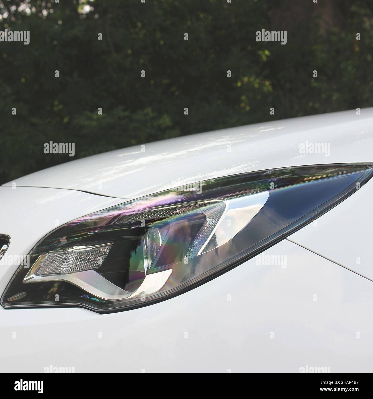 Car headlights. Part of the car Stock Photo - Alamy