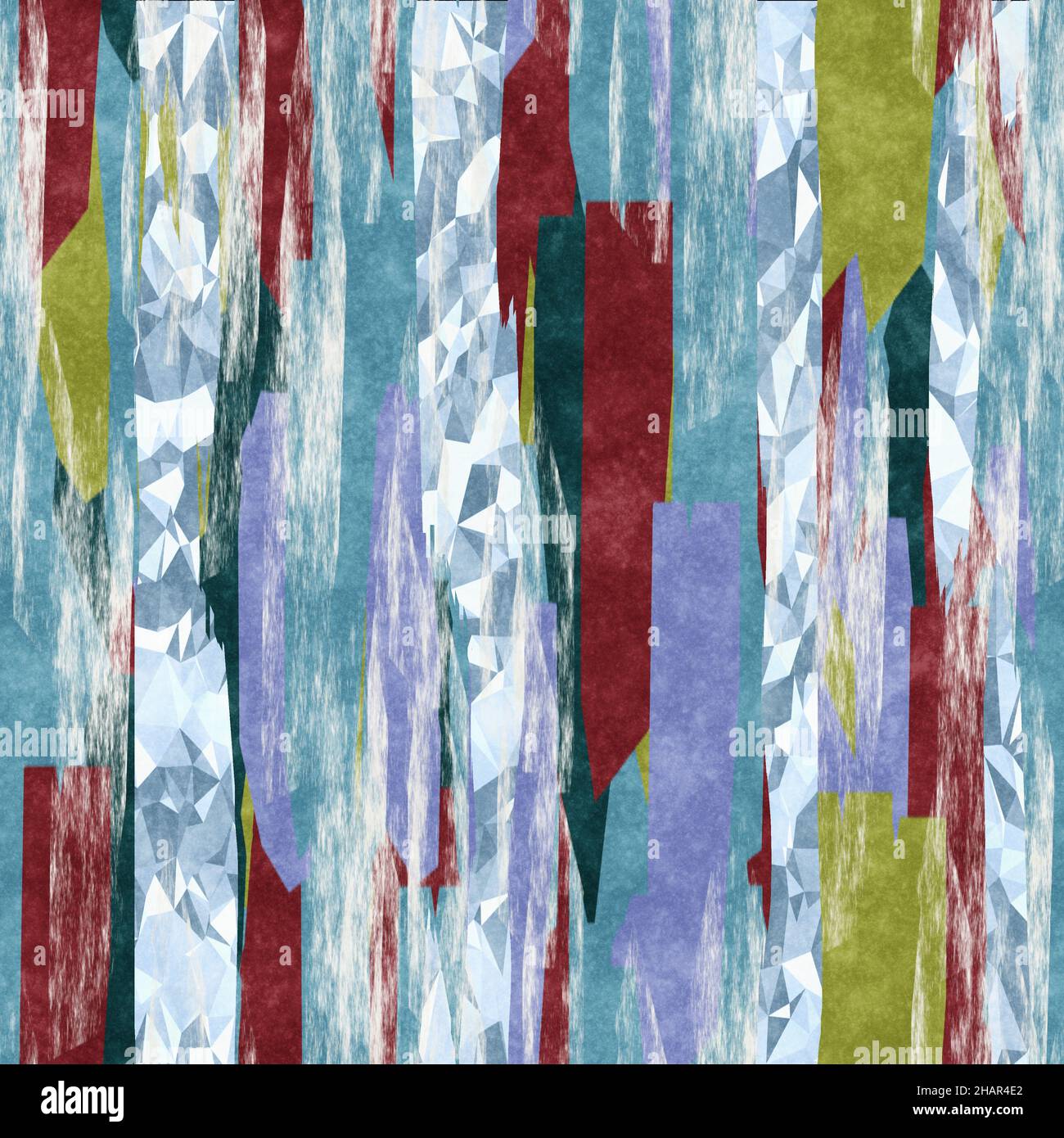 Seamless paper strip collage surface pattern design for print Stock ...