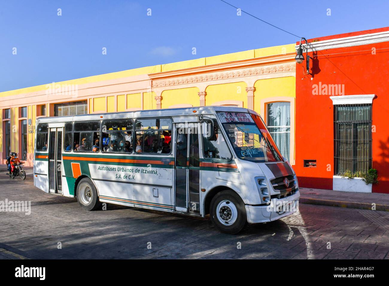 Bus , Merida, Mexico Stock Photo - Alamy