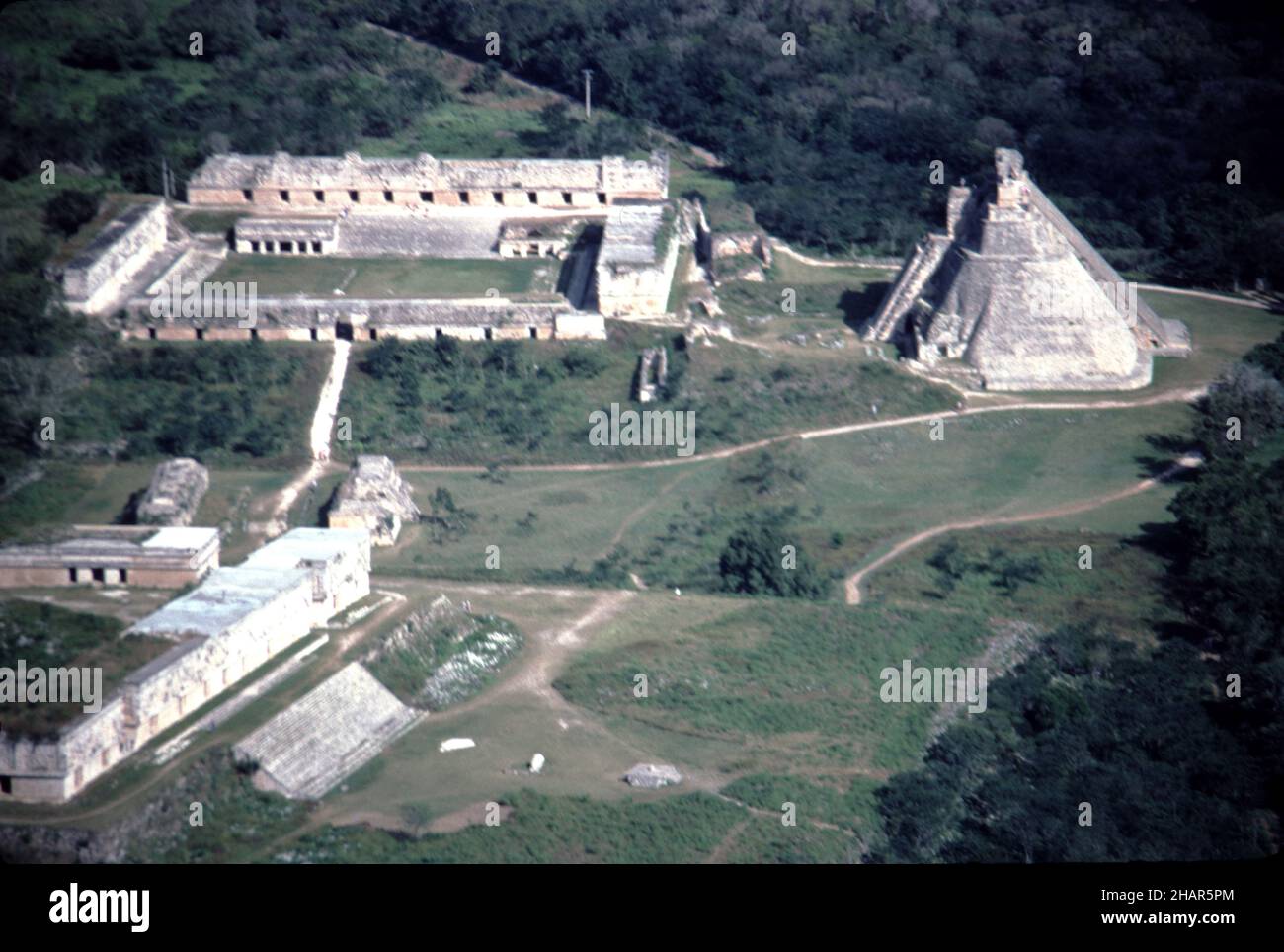 Uxmal ruins aerial hi-res stock photography and images - Alamy