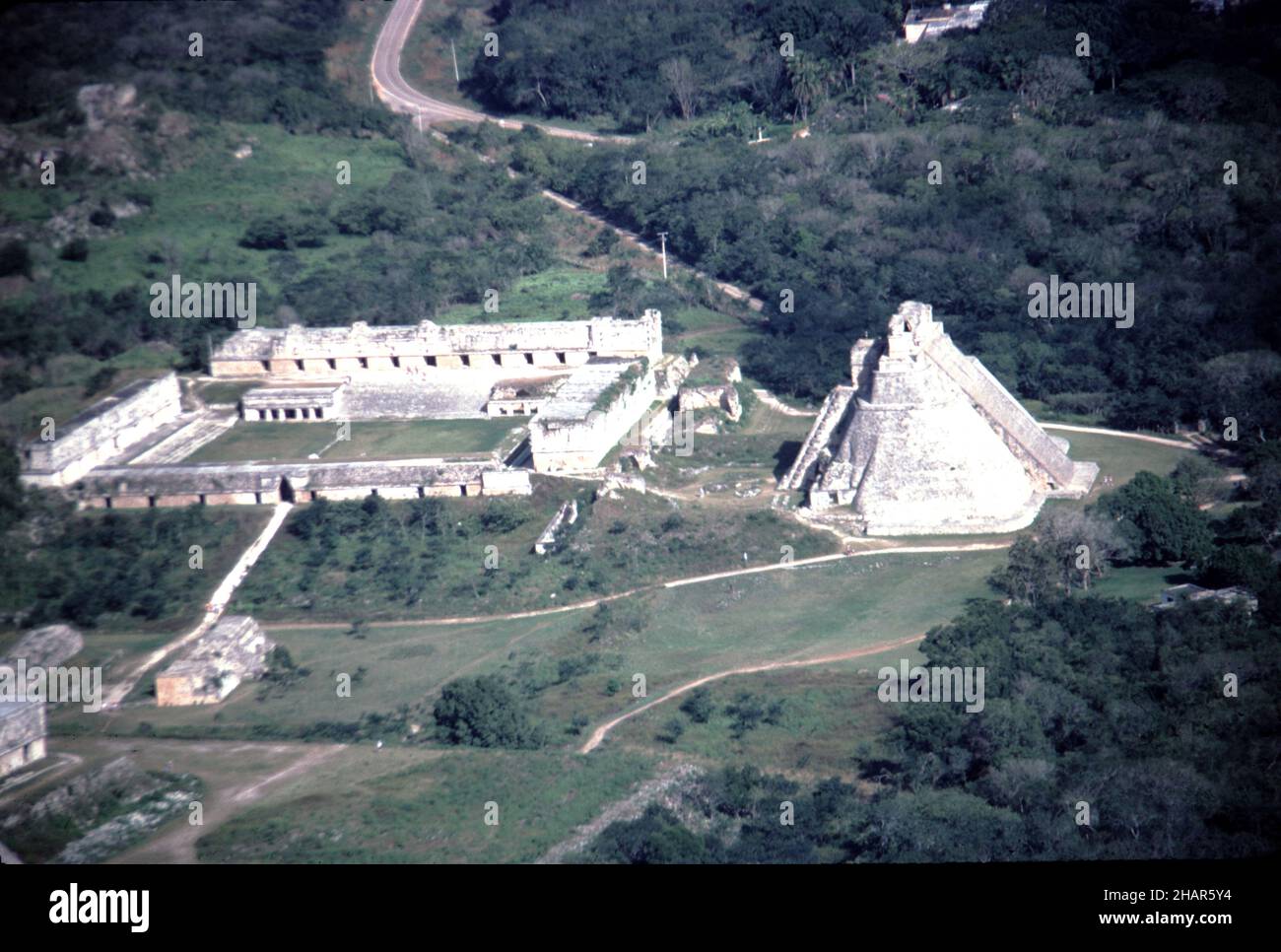 Uxmal aerial of the ruins hi-res stock photography and images - Alamy