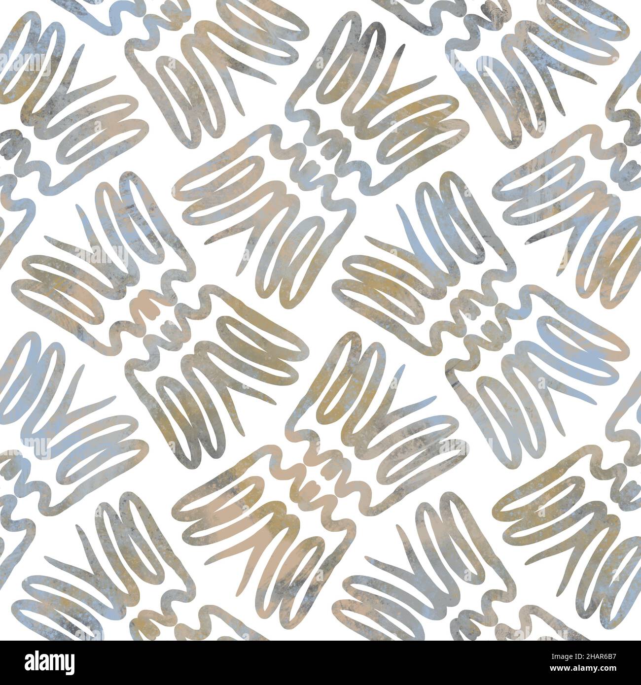 Seamless neutral and white grungy classic abstract surface pattern ...