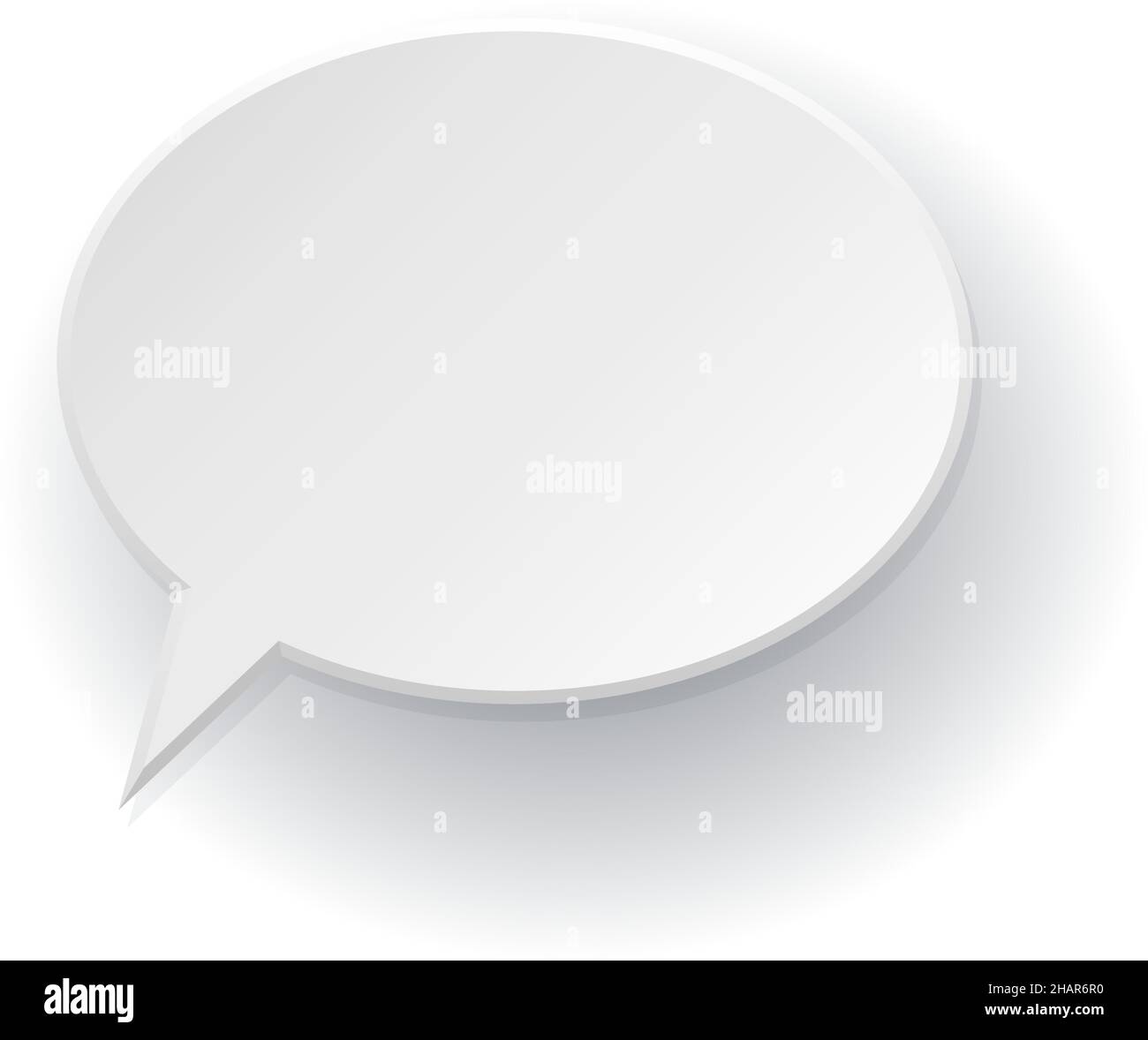 Paper speech bubble. White empty text balloon Stock Vector Image & Art ...