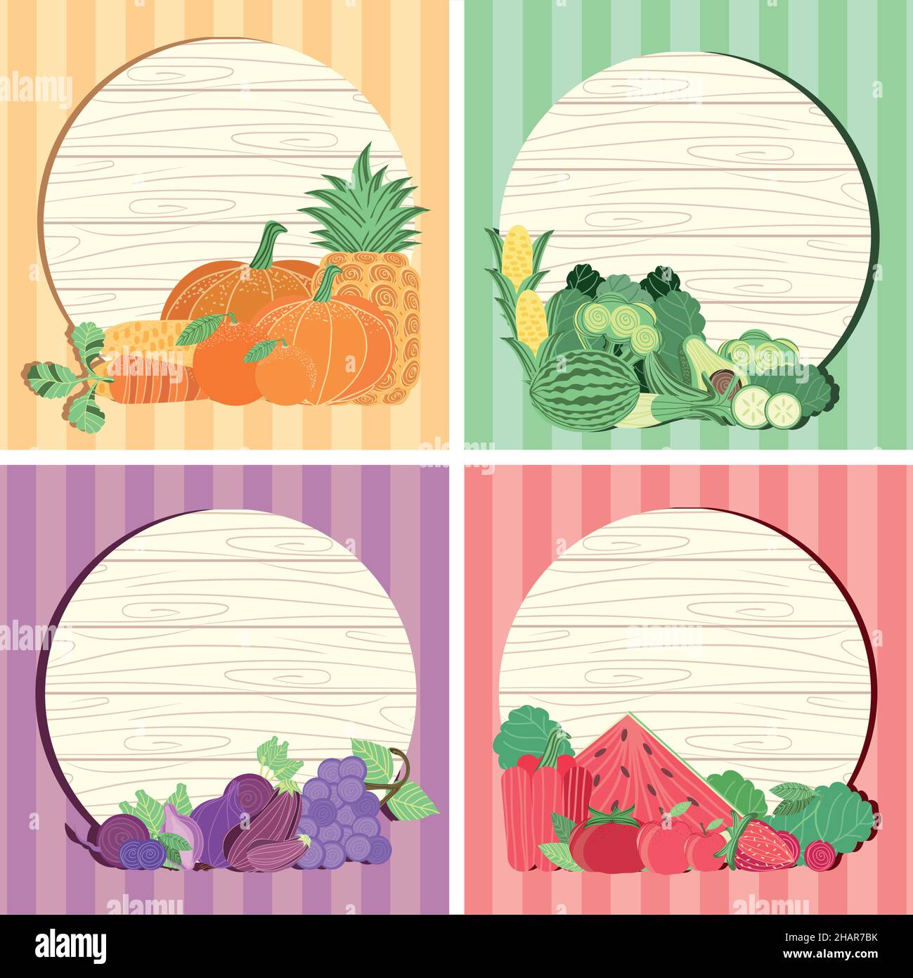 set fruits and vegetables Stock Vector Image & Art - Alamy