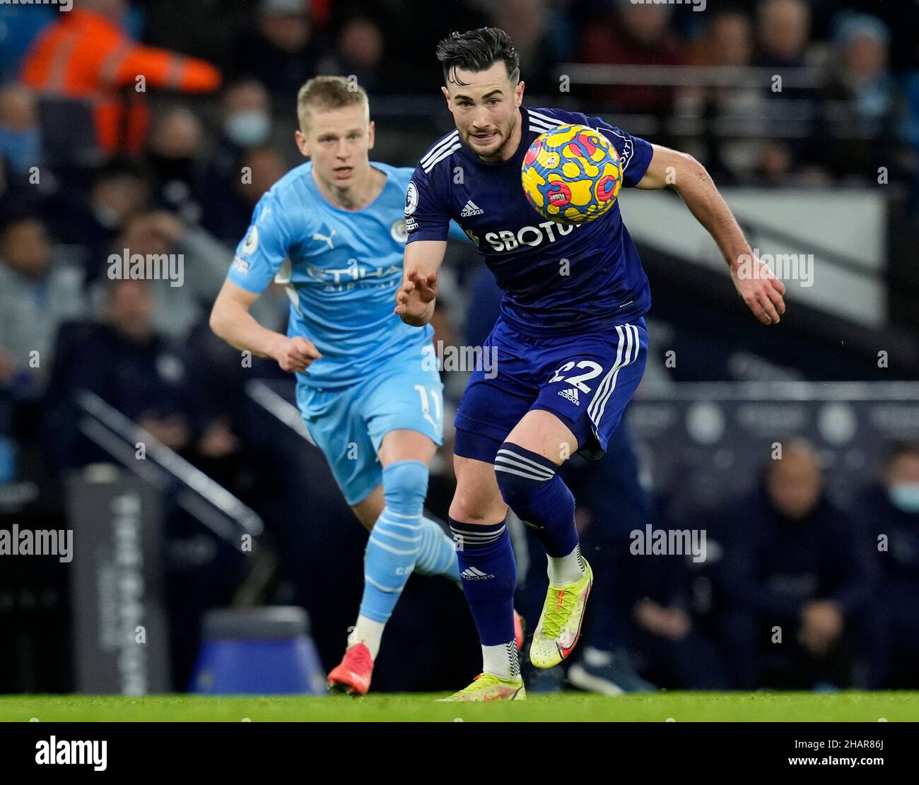 Manchester, England, 14th December 2021. Jack Harrison of Leeds United ...