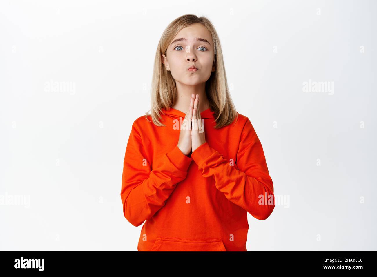 Coy kid hi-res stock photography and images - Alamy