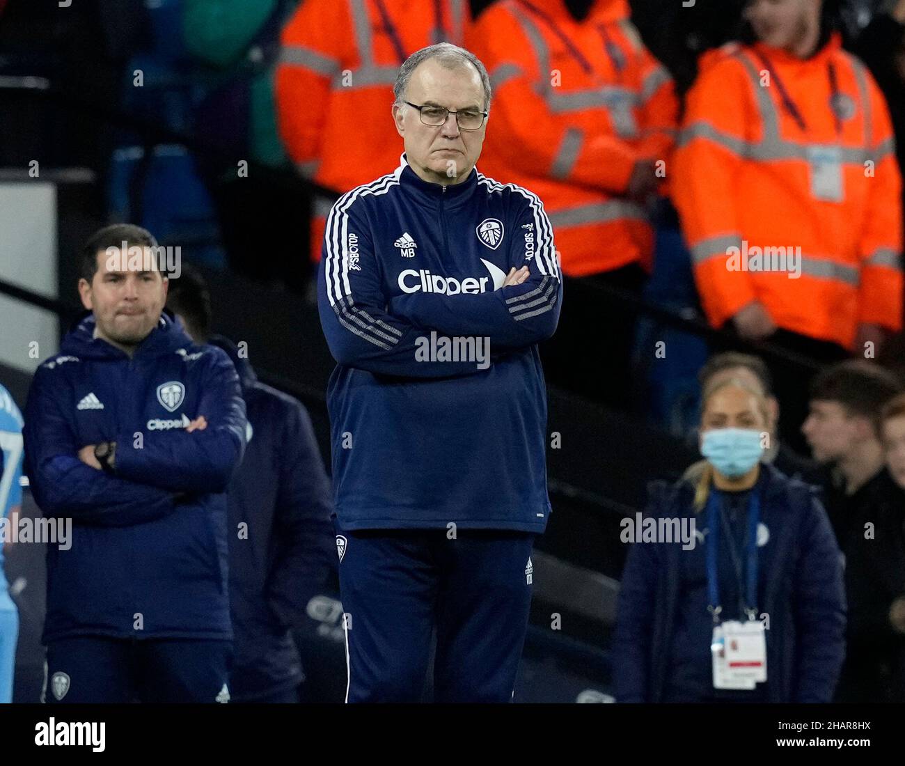 Manchester, England, 14th December 2021. Deflated Marcelo Bielsa ...
