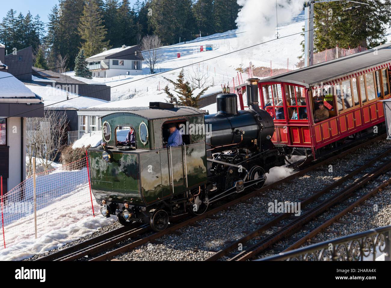 Mount rigi steam train hi-res stock photography and images - Alamy