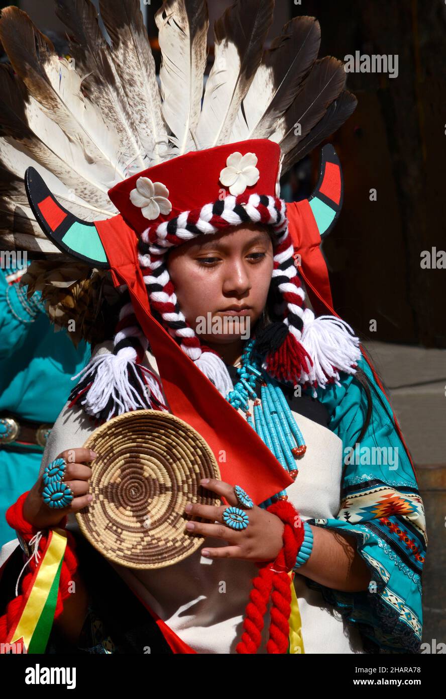 A Native-American dance group from Zuni Pueblo in New Mexico perform ...