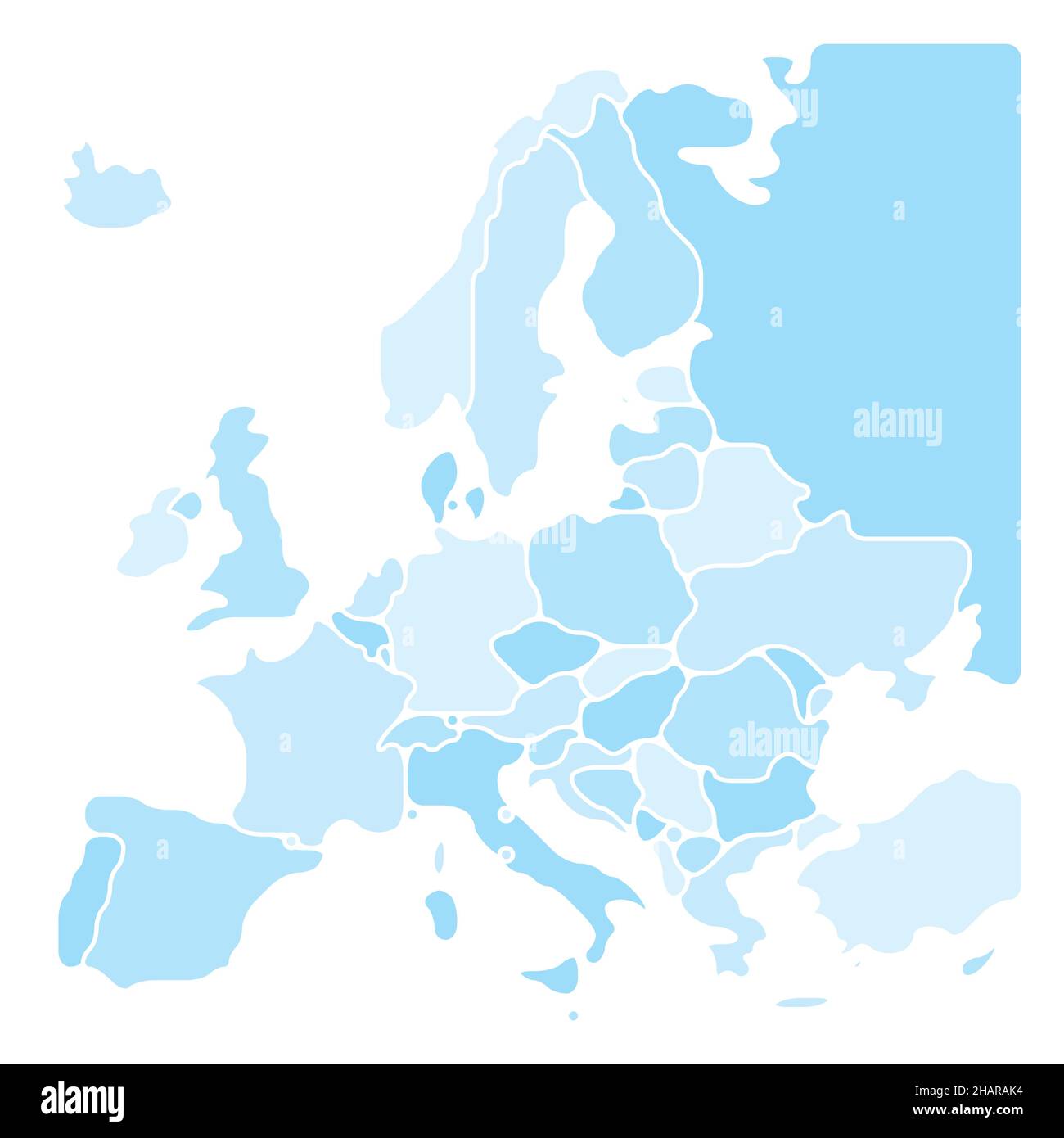 Modern europe map hi-res stock photography and images - Alamy