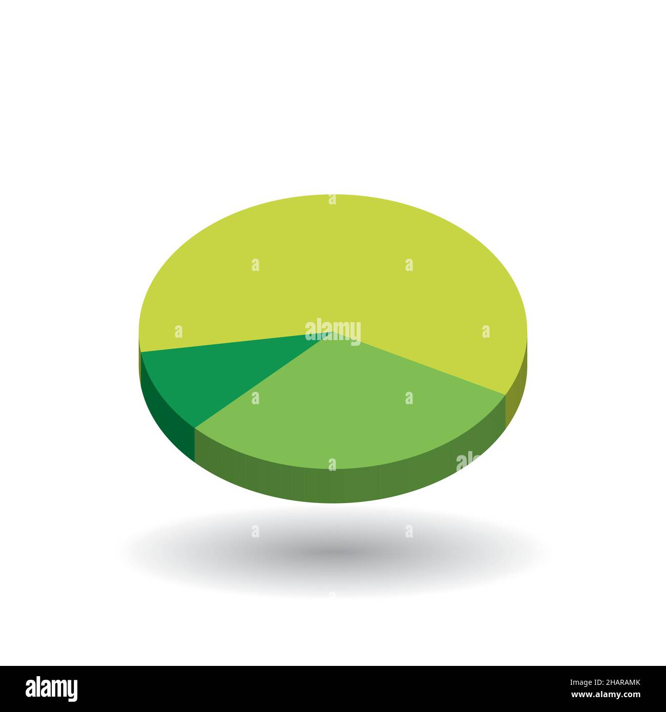 Green pie chart design element Stock Vector Image & Art - Alamy