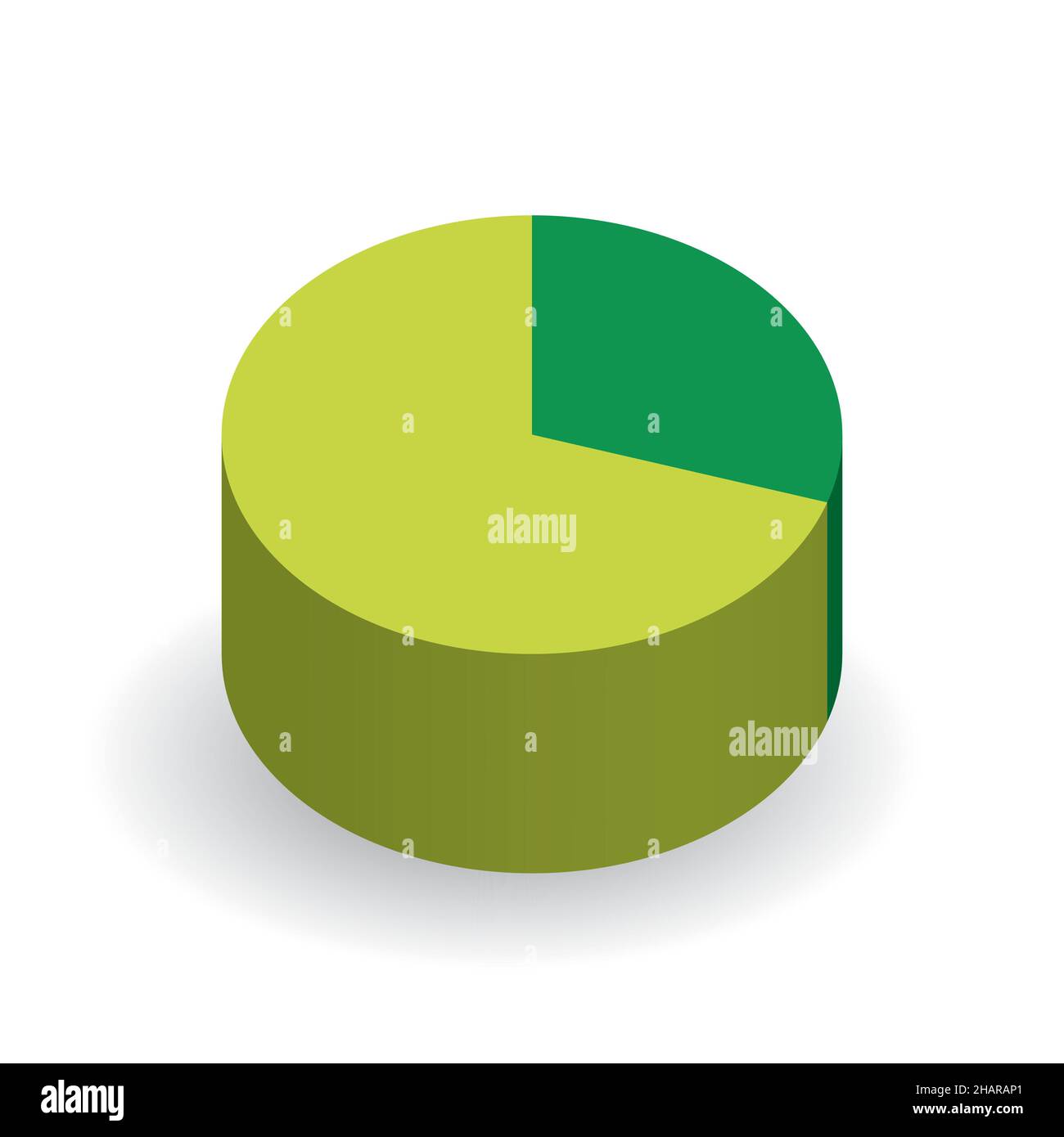 Green pie chart design element Stock Vector Image & Art - Alamy